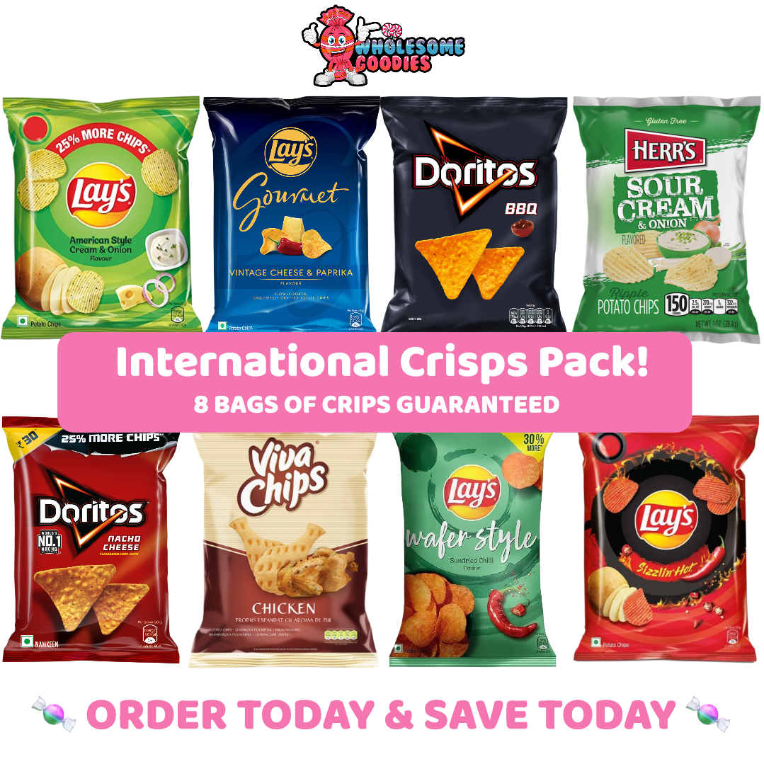 International Crisps Pack (8 Crisps Included)