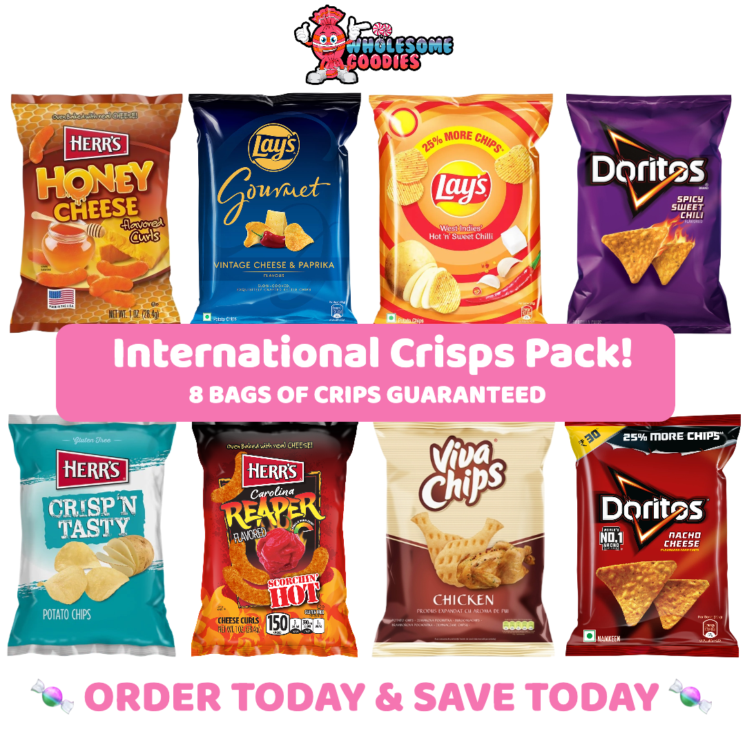 International Crisps Pack (8 Crisps Included)